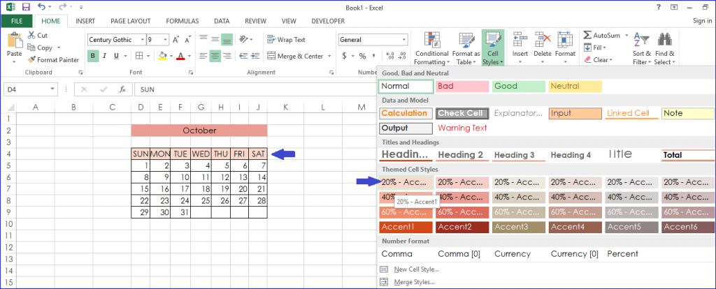 How to format Excel document using Cell Style, Theme and Direct ...